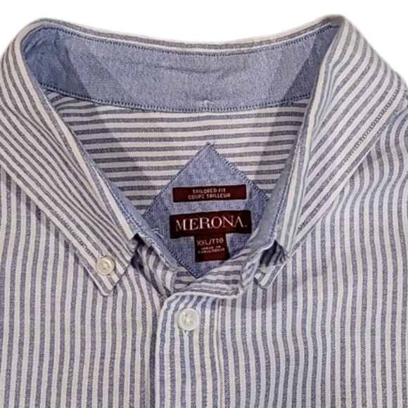 Merona | Shirts | Merona 0 Pinpoint Cotton Oxford Button Down Stripe ...